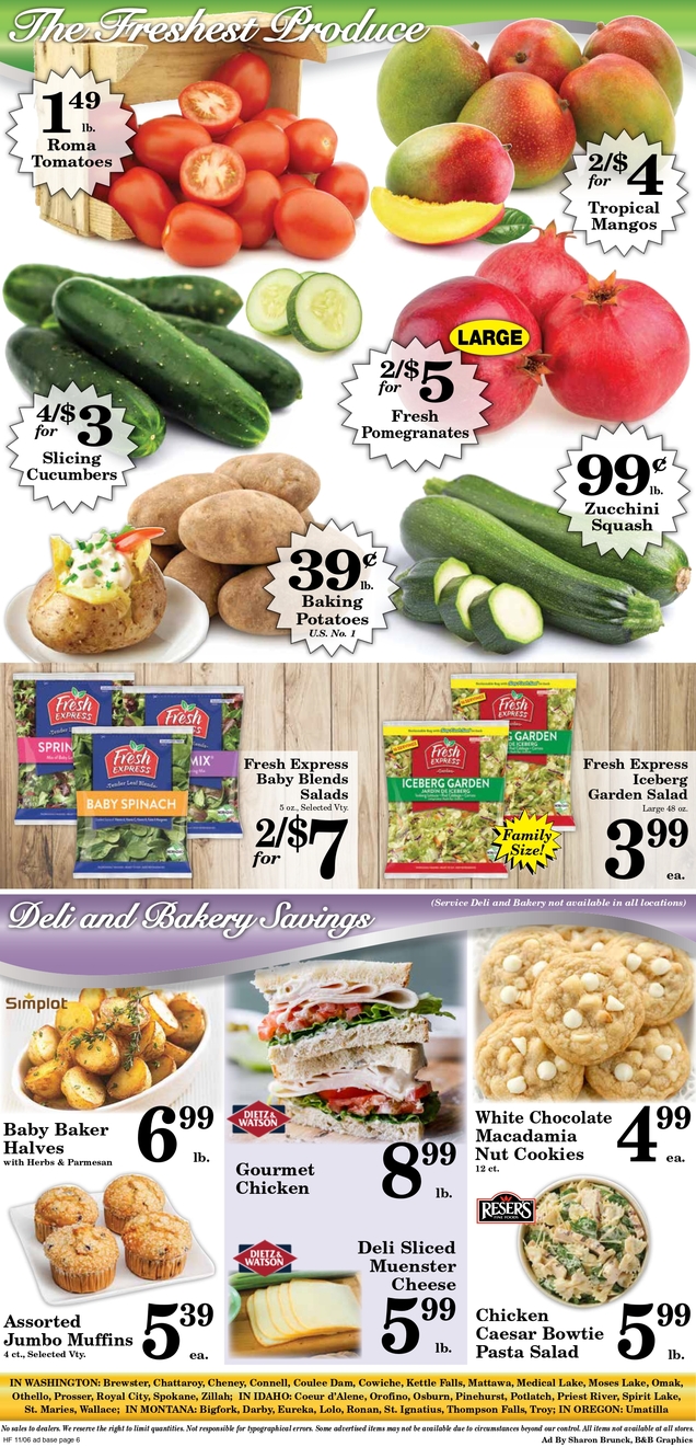 Print Weekly Specials | Harvest Foods | Watson's Market - Troy - 607 E ...