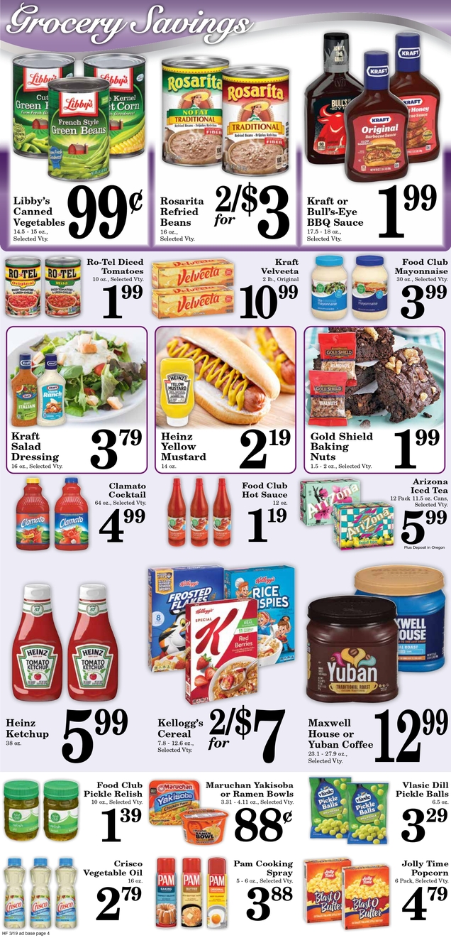 Print Weekly Specials | Harvest Foods | Watson's Market - Troy - 607 E ...